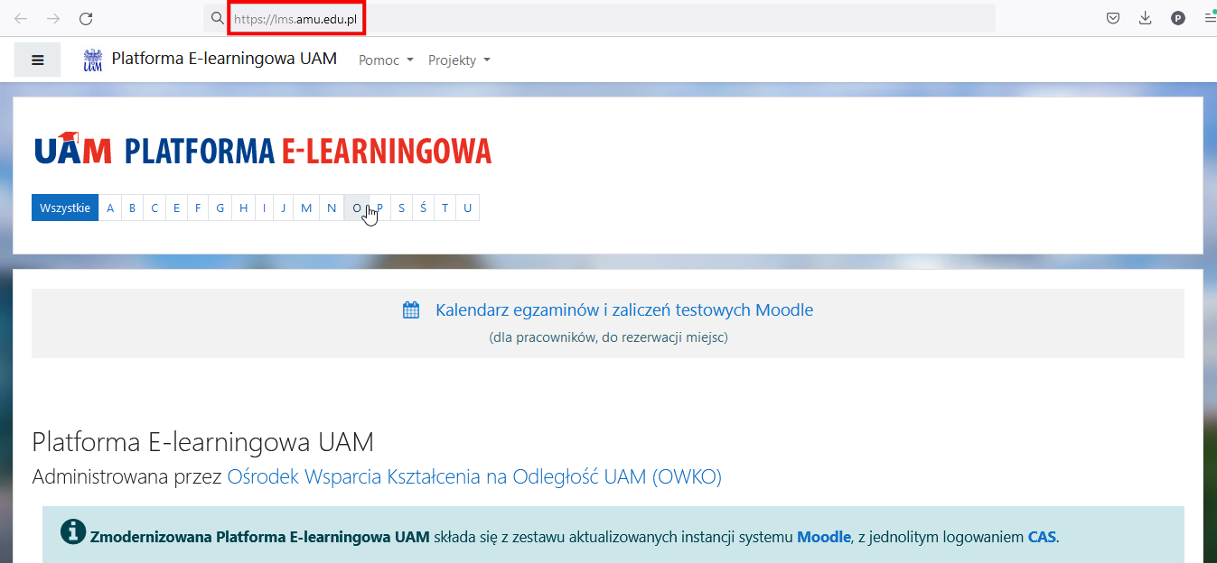 Topic: How to begin? | How to participate in classes on the AMU Moodle platform? | OWKO UAM